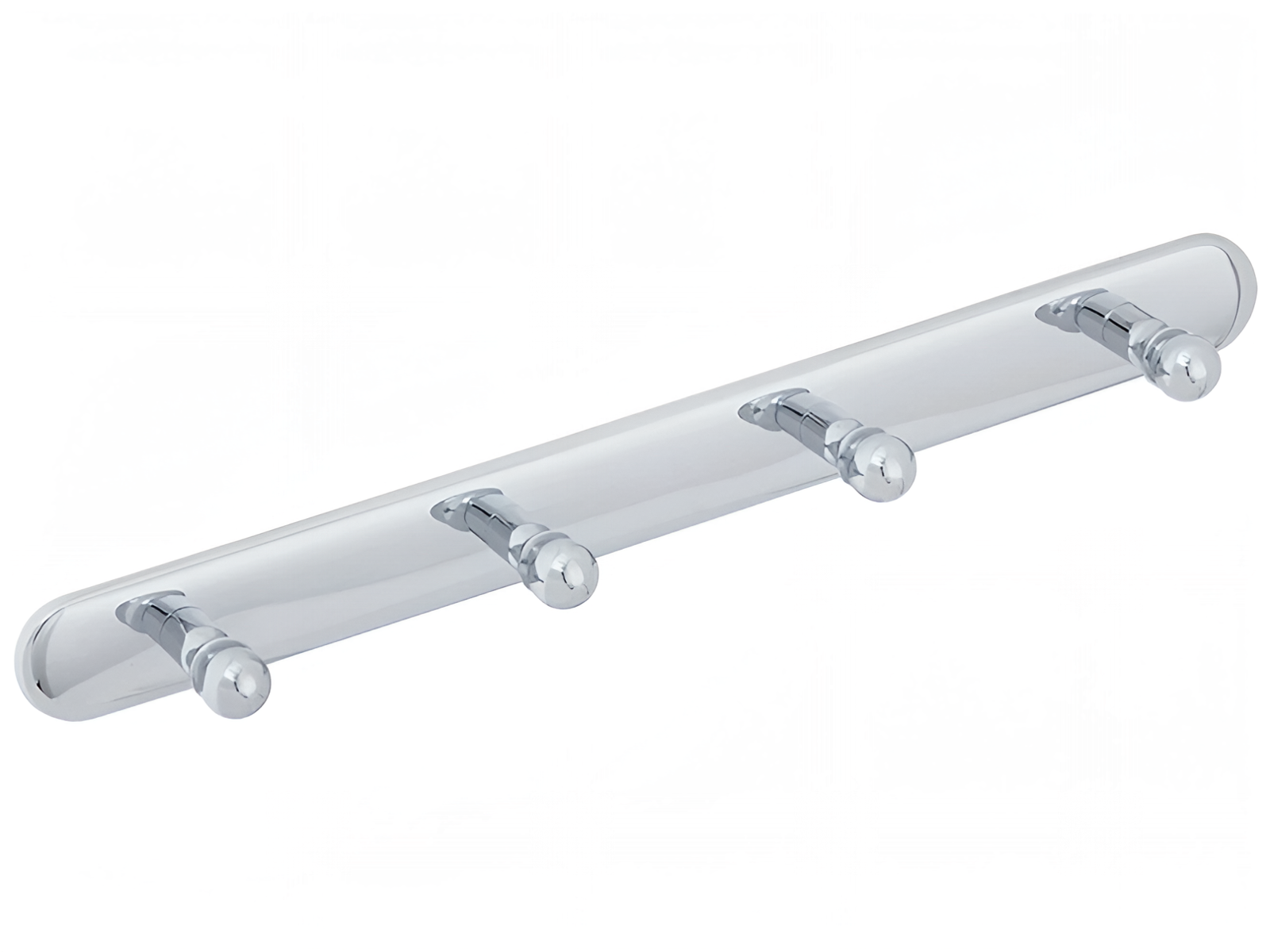 Планка Veragio "GIALETTA", с 4 крючками, крепление шурупами, цвет хром