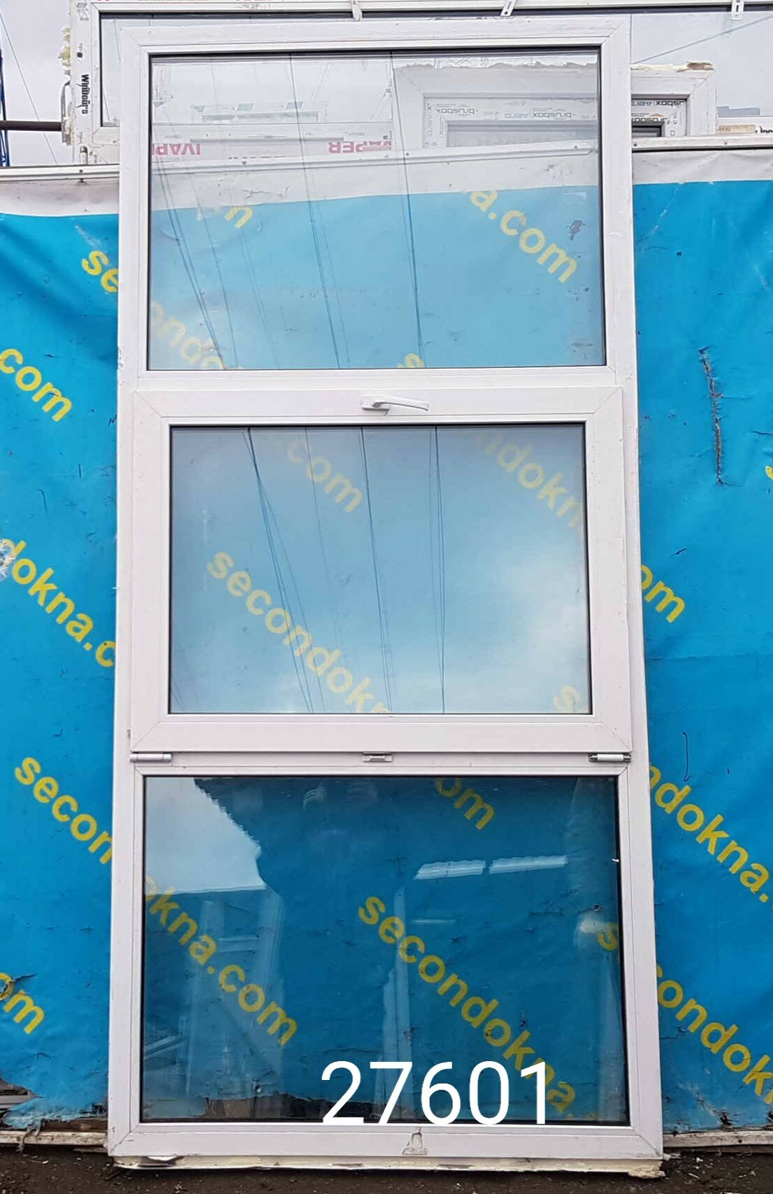 Пластиковое окно Б/У 2370(в) 860 об х 1100(ш)