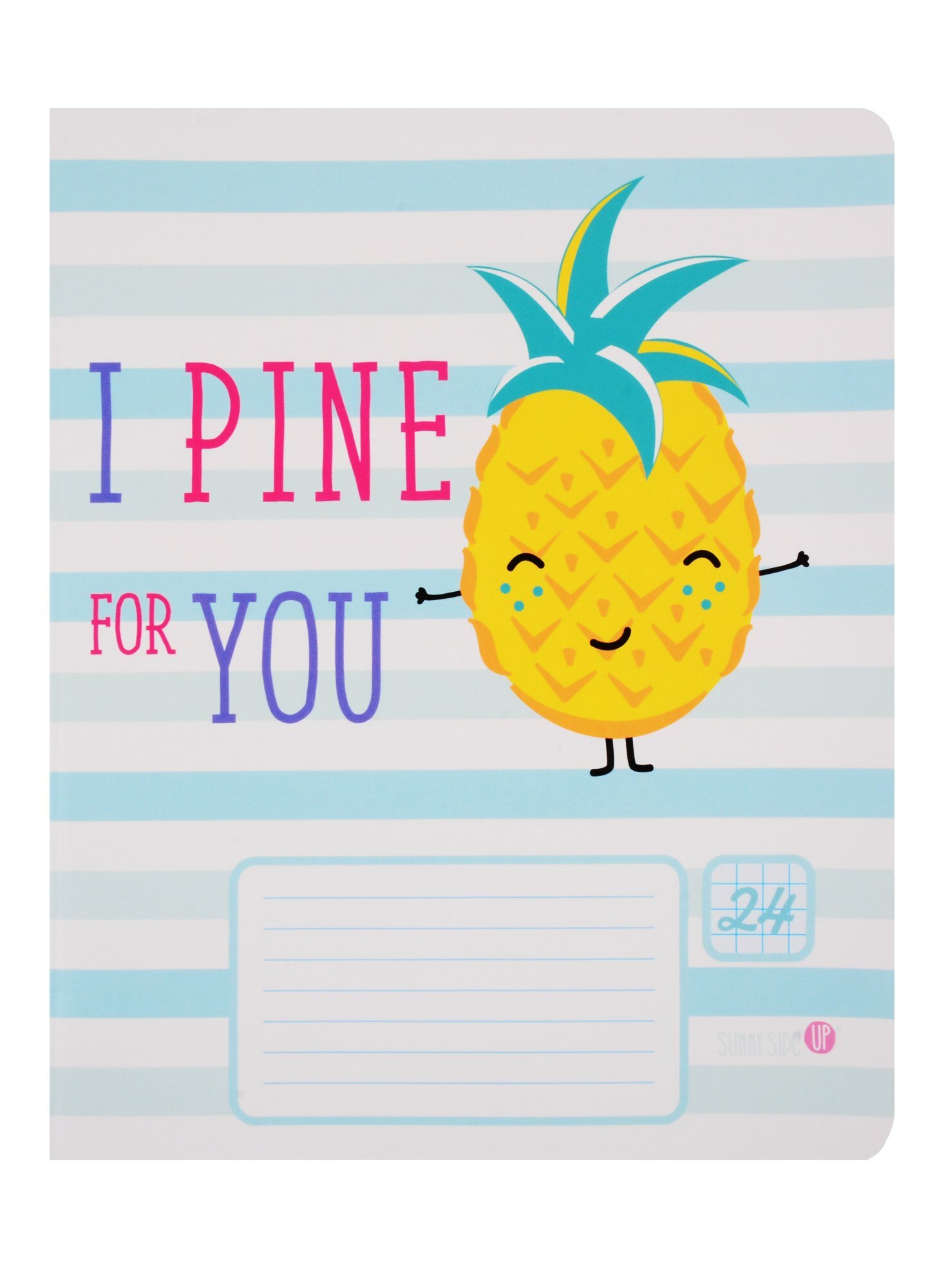 Тетрадь в клетку Academy Style, "Полосатый тропик", 24 листа, в ассортименте