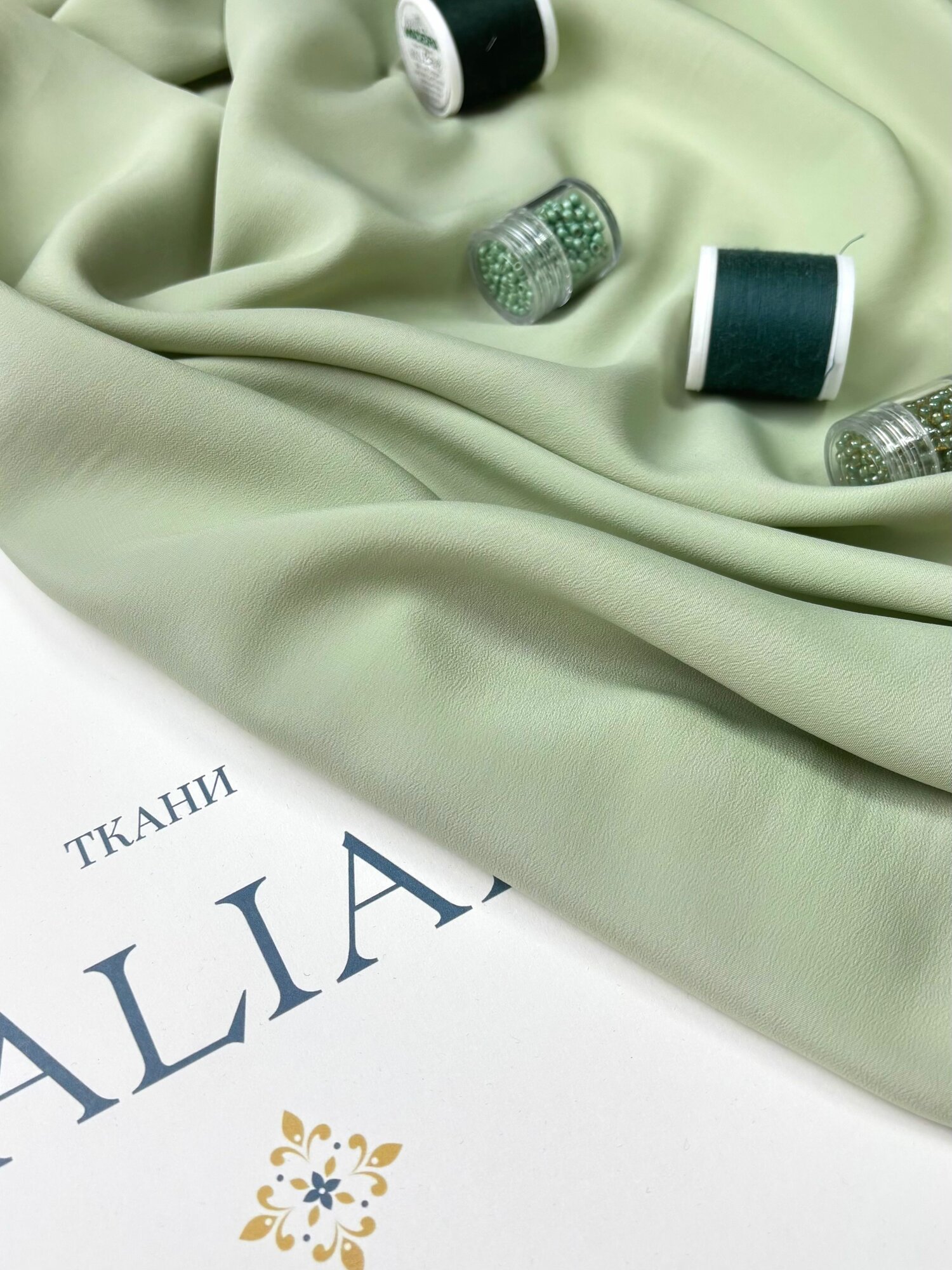 Крепдешин шелк с ацетатом/шелк 40%, ацетат 60%/200 см*139 см/Италия