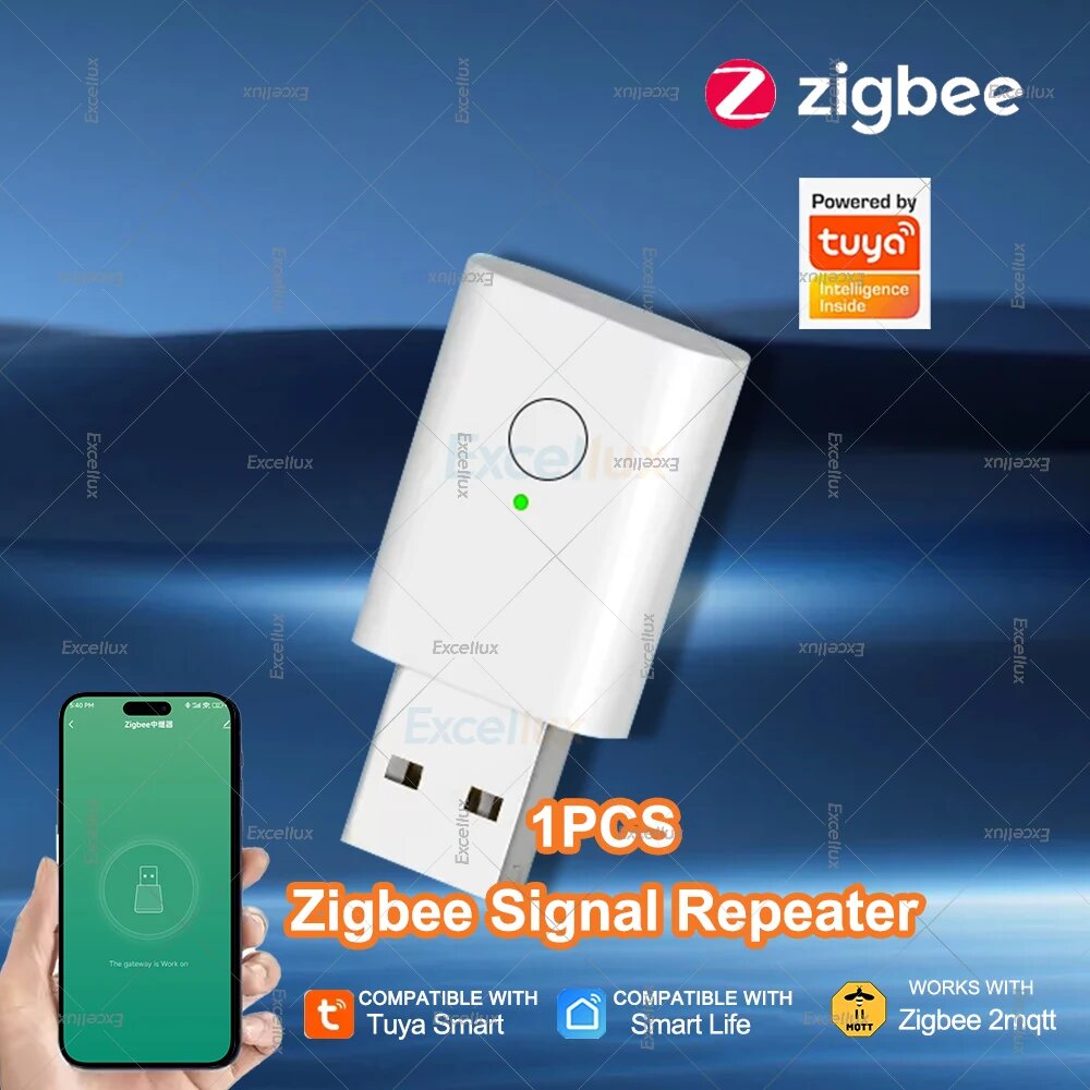 Усилитель Сигнала ZigBee 3.0 USB Для Приложения Tuya Smart, Совместим С Шлюзом ZigBee Z2MQTT И Устройствами Умного Дома