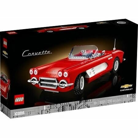 Конструктор LEGO ICONS 10321 Корвет Chevrolet 1961