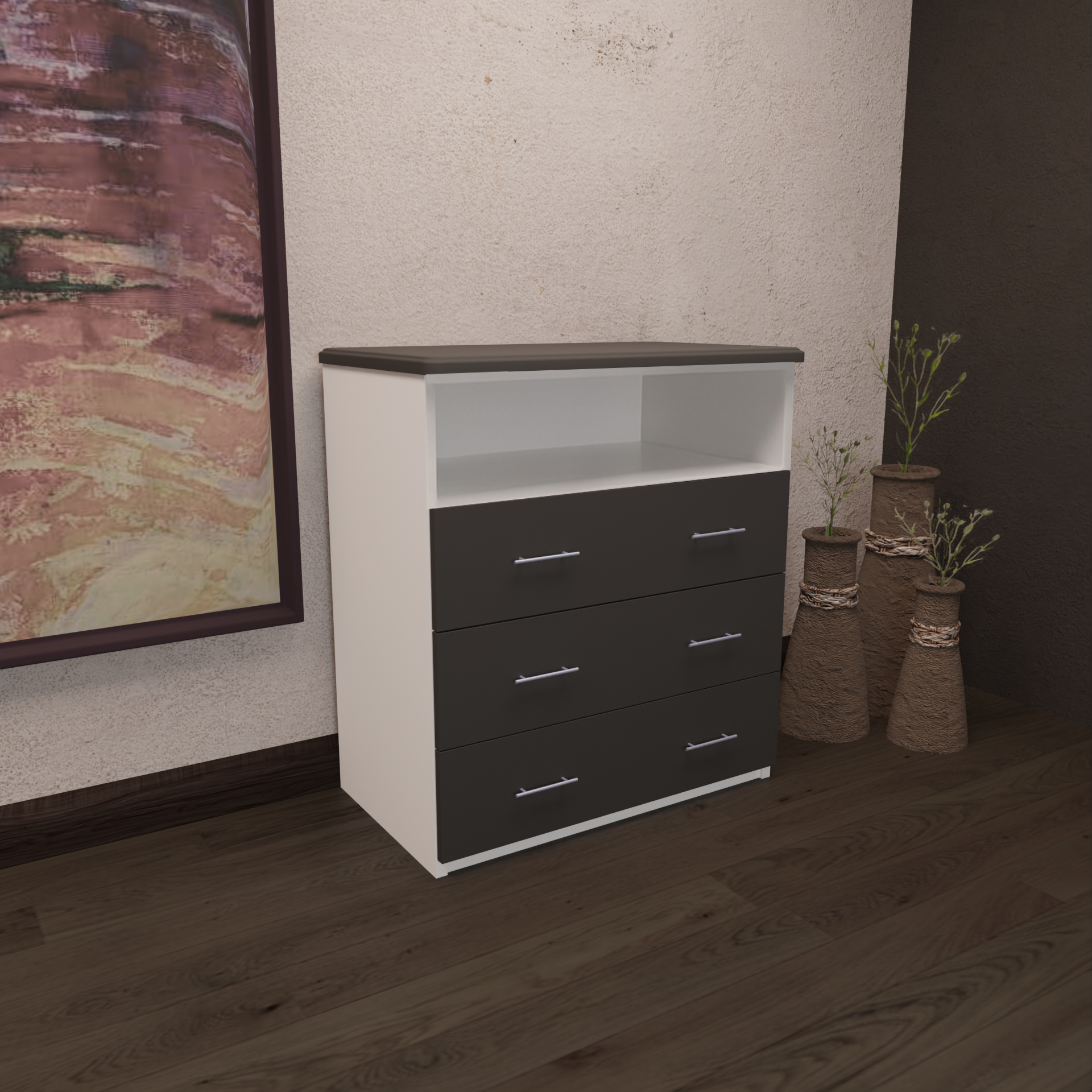 Комод 900-3 МДФ Марта