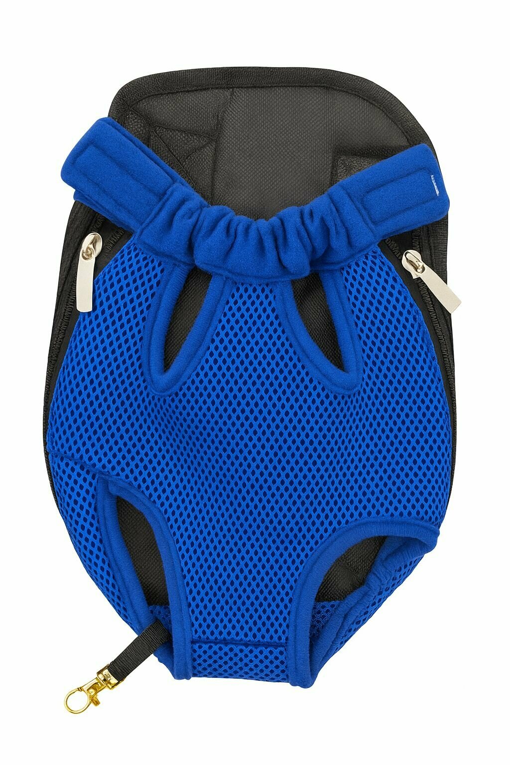 Переноска рюкзак для собак мелких и средних пород и кошек , слинг для животных , (сумка - кенгуру), синий, размер S