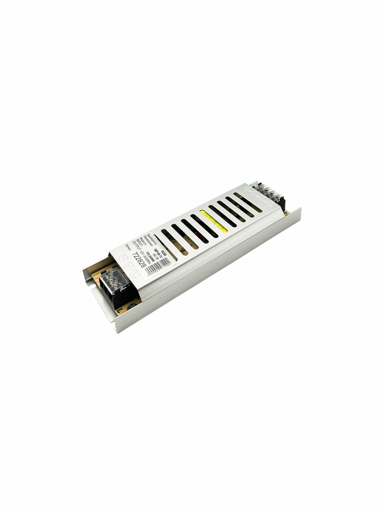 Источник напряжения ShopLEDs Блок питания DAP-60-12 (12V,60W, 5A, IP20)
