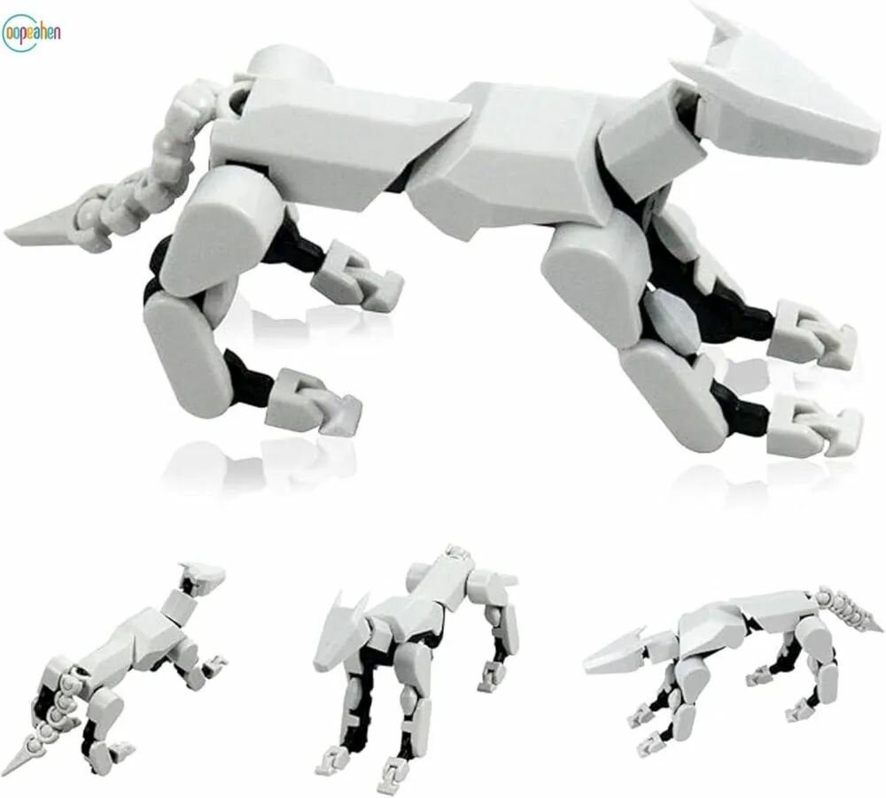 T13 Action Dog 3D печать подвижная шарнирная экшн-фигурка робот собака