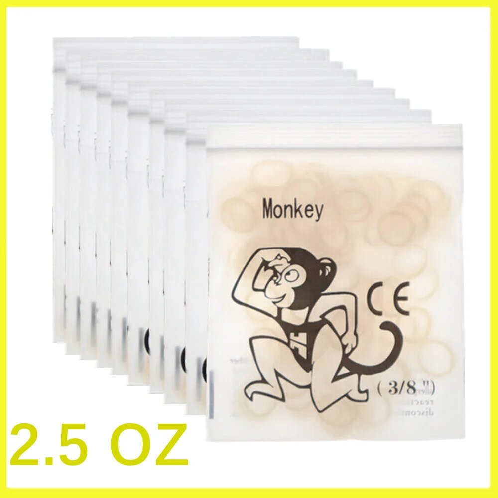 Ортодонтические резинки Mussels силиконовые 1000 шт. 2.5oz Monkey