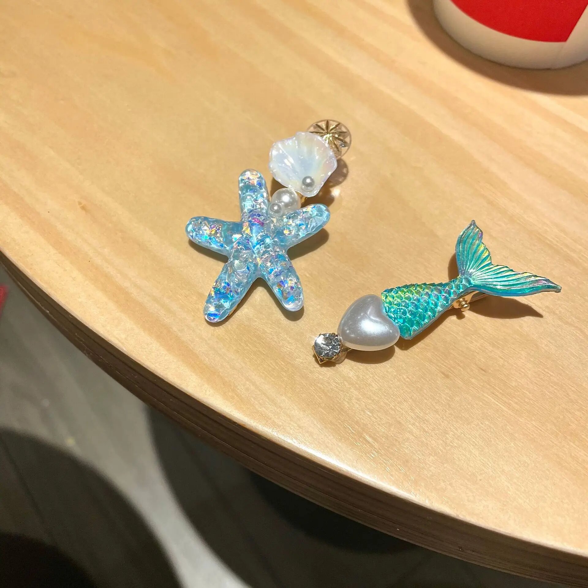 MOONBIFFY Морские звездочки заколки для волос 14