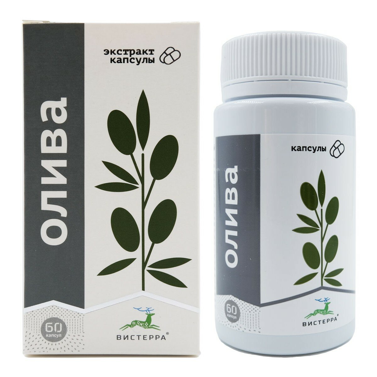 Олива Вистерра (60 капсул), против атеросклероза, сахарный диабет 2 типа. укрепление иммунитета.