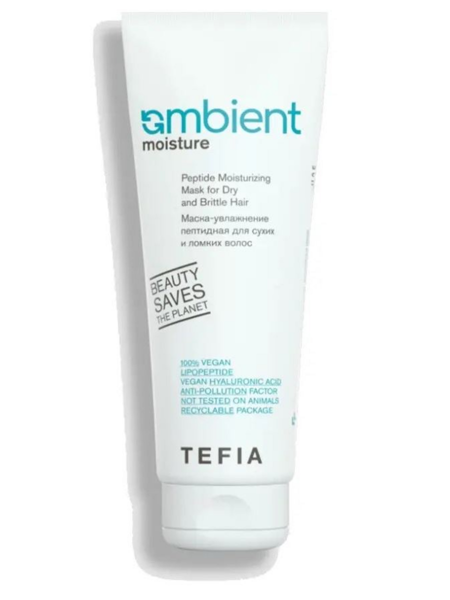 Маска-увлажнение Tefia Ambient Moisture Peptide Moisturizing пептидная для сухих и ломких волос, 250 мл