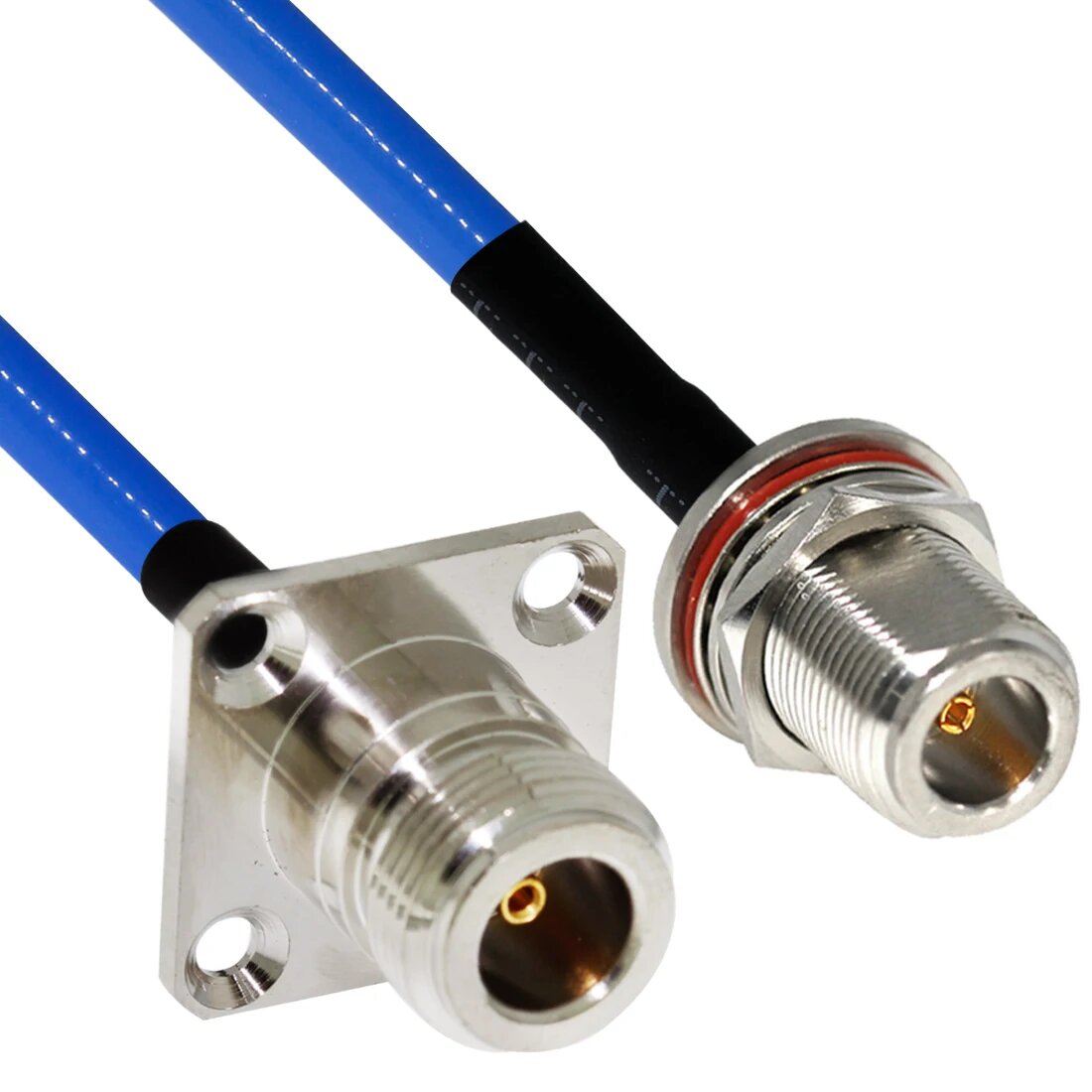 DexMRtiC SMA Male Female RP Angle to N Type Cable RG402.141 Blue Jacket 20cm/50cm/100cm 20cm, NK-NKF