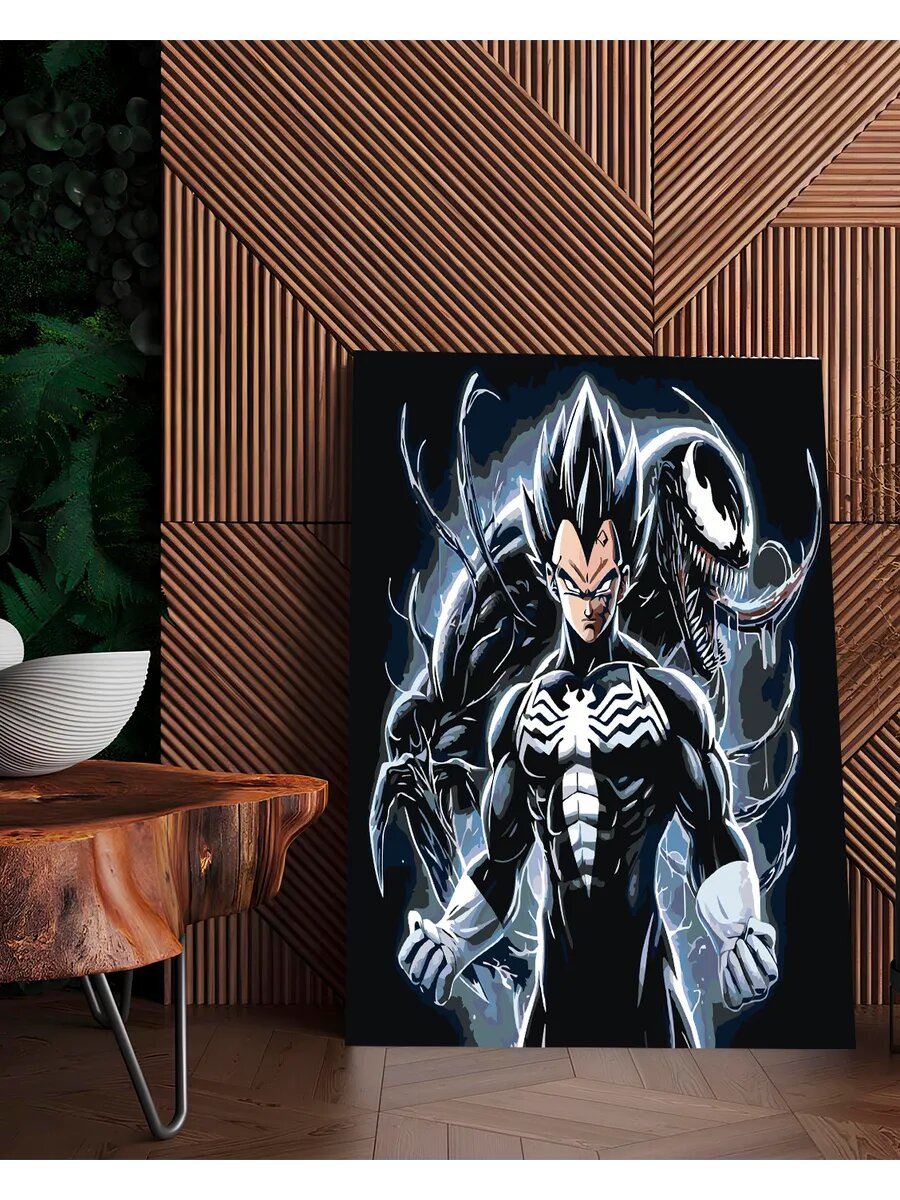 Картина по номерам Веном-Аниме-Марвел