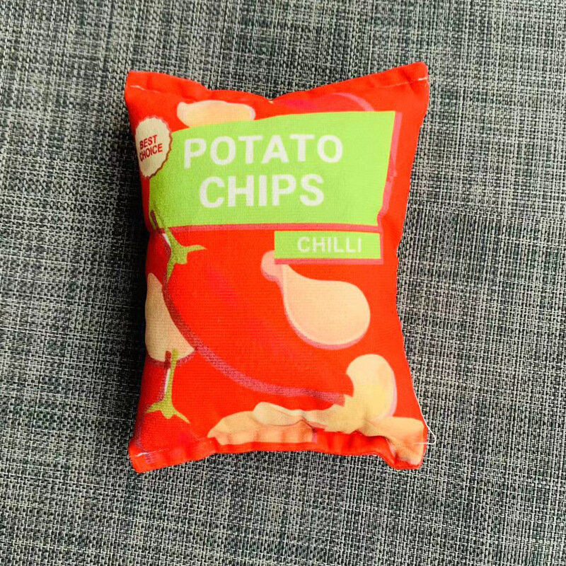 Звонящие бумажные звуковые игрушки для домашних животных картофельные чипсы моделирование устойчивые к укусам Мягкие