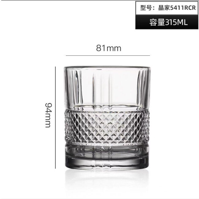 Утолщенный бокал для виски в форме алмаза, обычный пивной бокал, бокал для крепких спиртных напитков, бокал с вертикальными полосами.