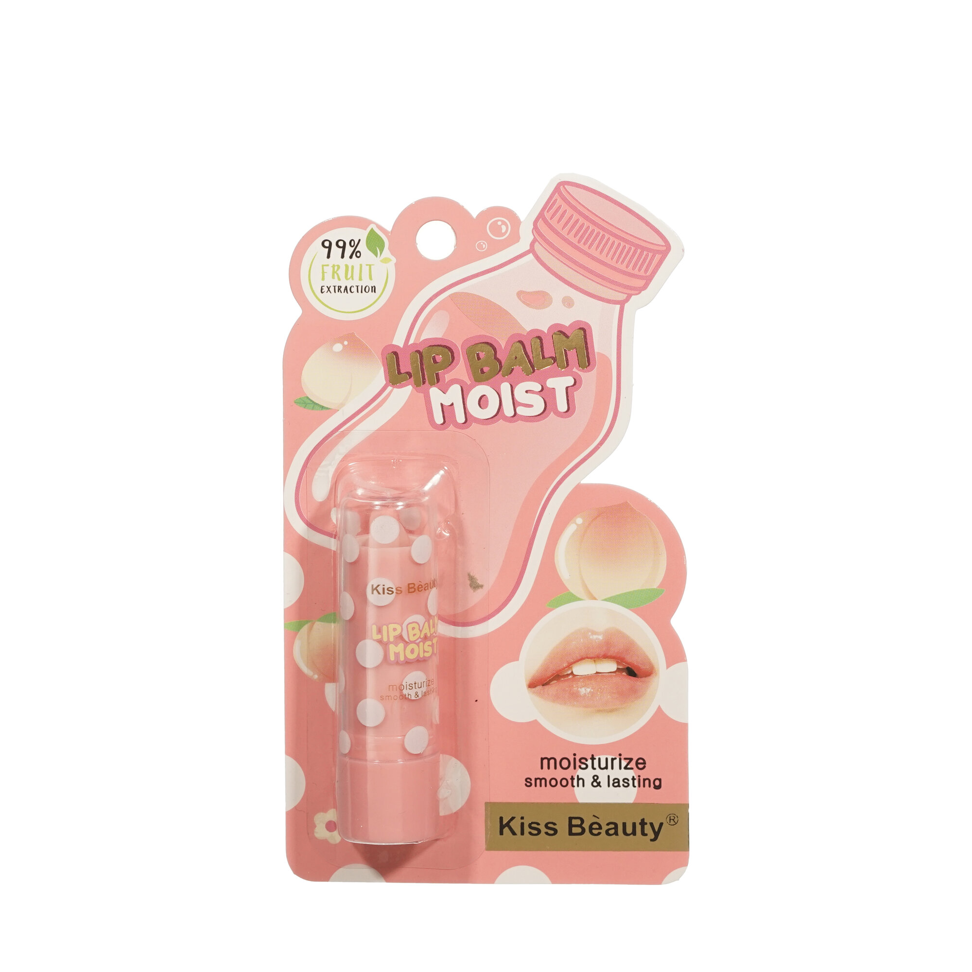 Kiss Beauty для губ бальз. Lip Balm Moist с ароматом персика 3,5Г