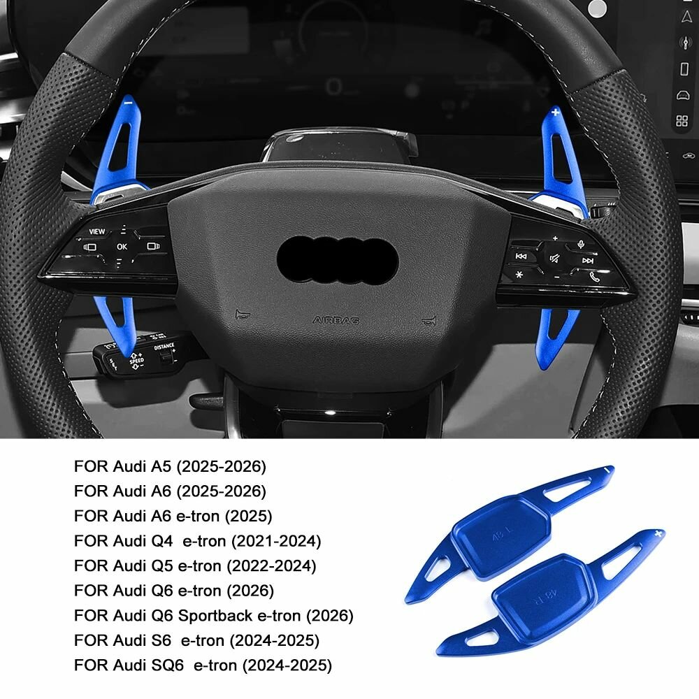 Для Audi A5 A6 Q6 e- 2026 A6 e- 2025 Q4 e- Q5 e- 2022 2023 2024 S6 e- SQ6 e-tron Рулевое колесо DSG Лопатка.