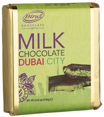 Шоколад Bind, Milk Chocolate "Dubai City", 100 г
