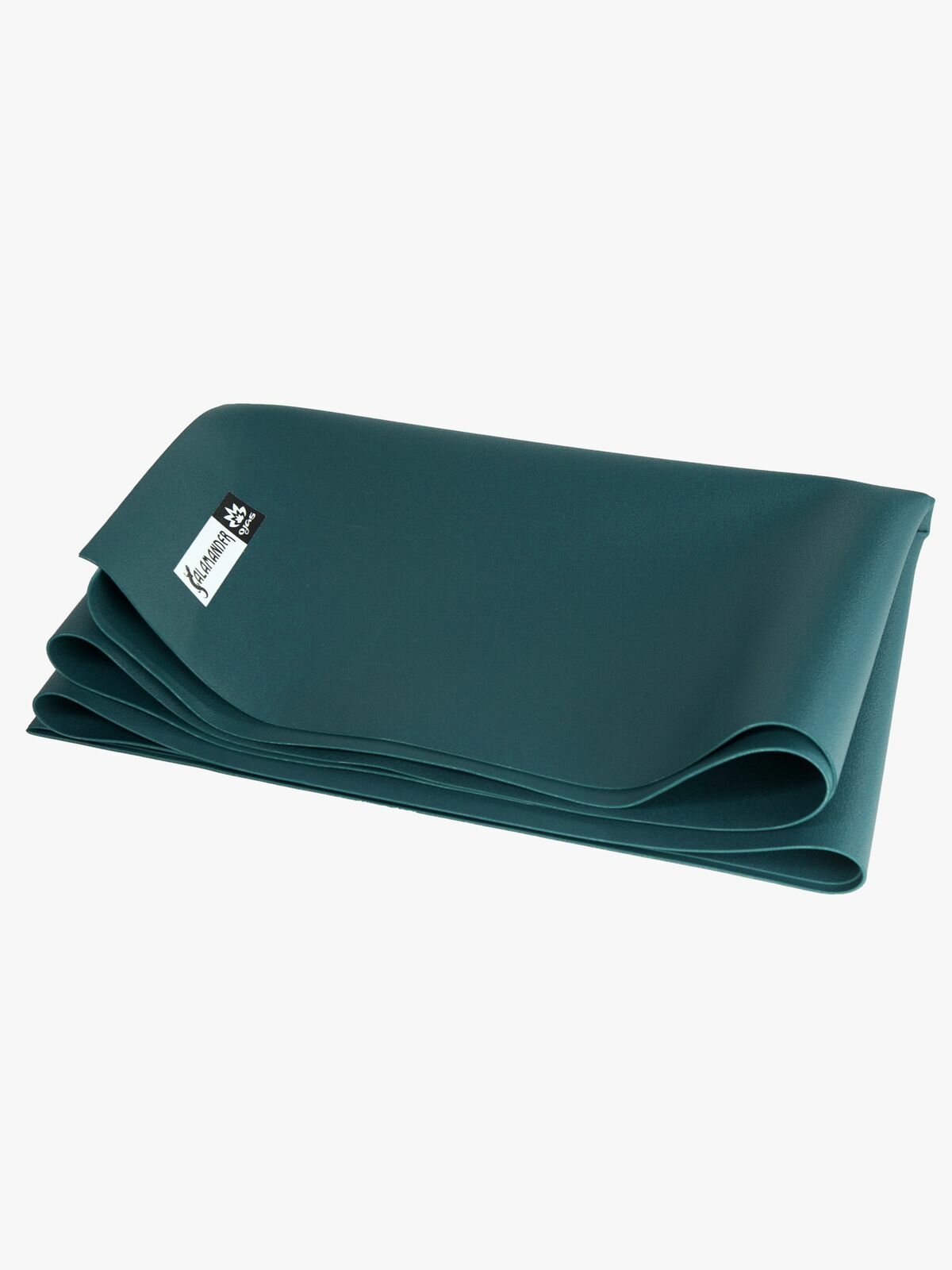 OJAS Salamander Slim 185 х 60 х 0,13 см, изумрудный коврик для йоги Оджас Саламандер Слим нескользящий из натуральной резины, каучука