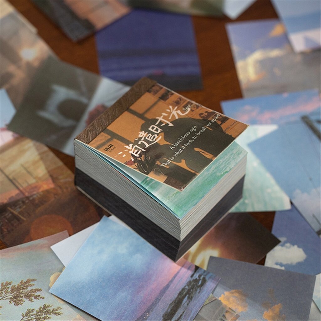 400 Листов Крафт-бумаги Для Украшения Ретро-фона Бумажный Блокнот Для Записей Memo Pad