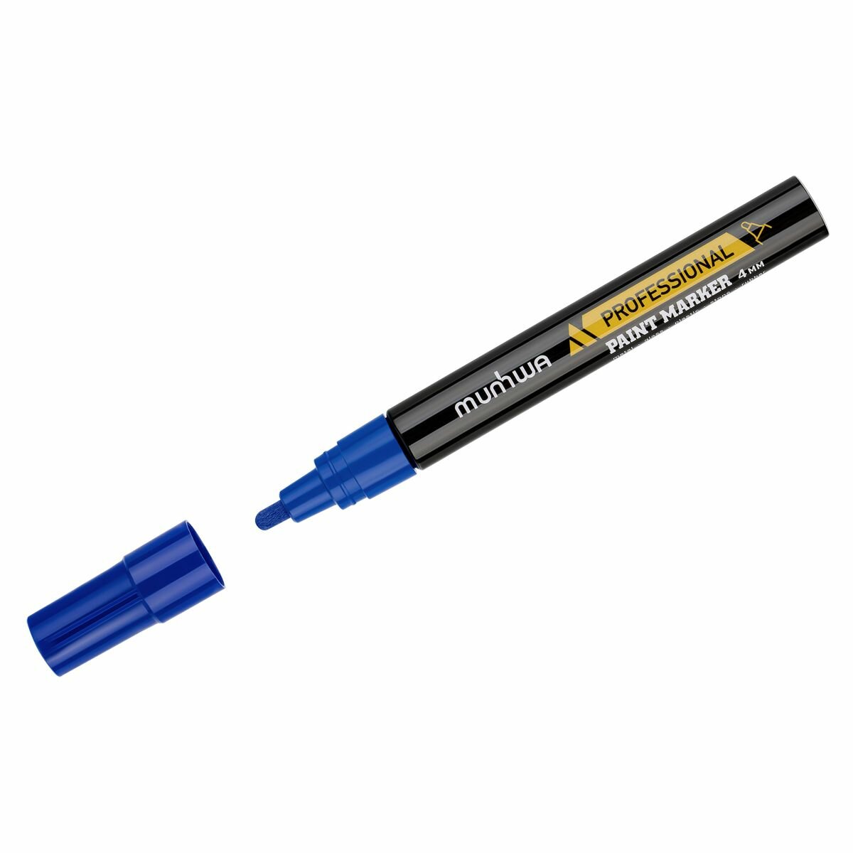 Маркер-краска MunHwa Professional Paint Marker (4мм, синий, нитро-основа) (РРМ-02), 12шт.