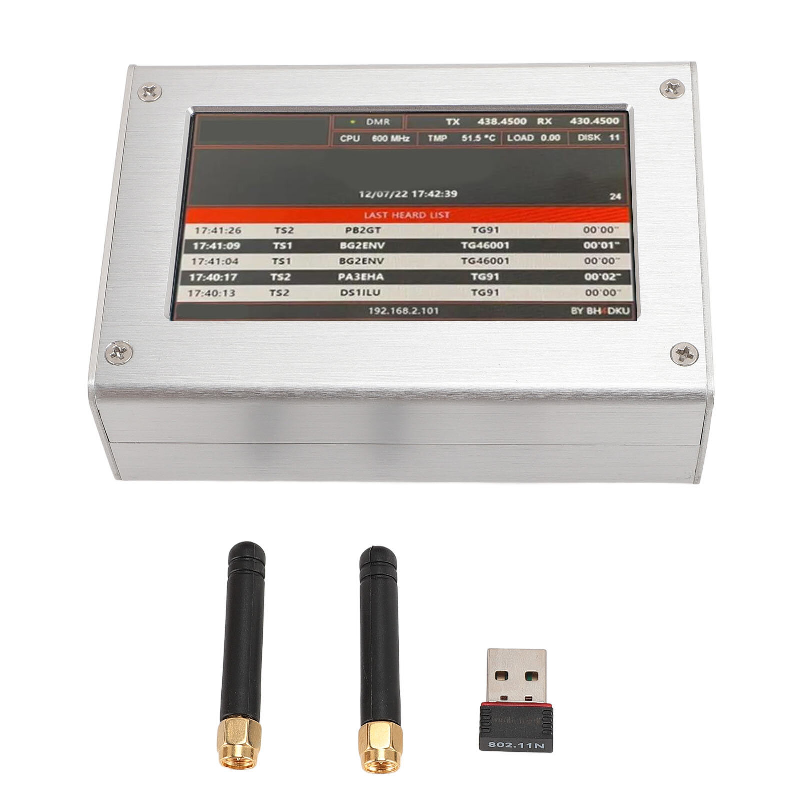 MMDVM Duplex Hotspot Board, алюминиевый корпус, 4,3-дюймовый цветной дисплей, аккумулятор 3000 мАч, многорежимный цифровой голосовой модем для C4FM DMR DSTAR P25