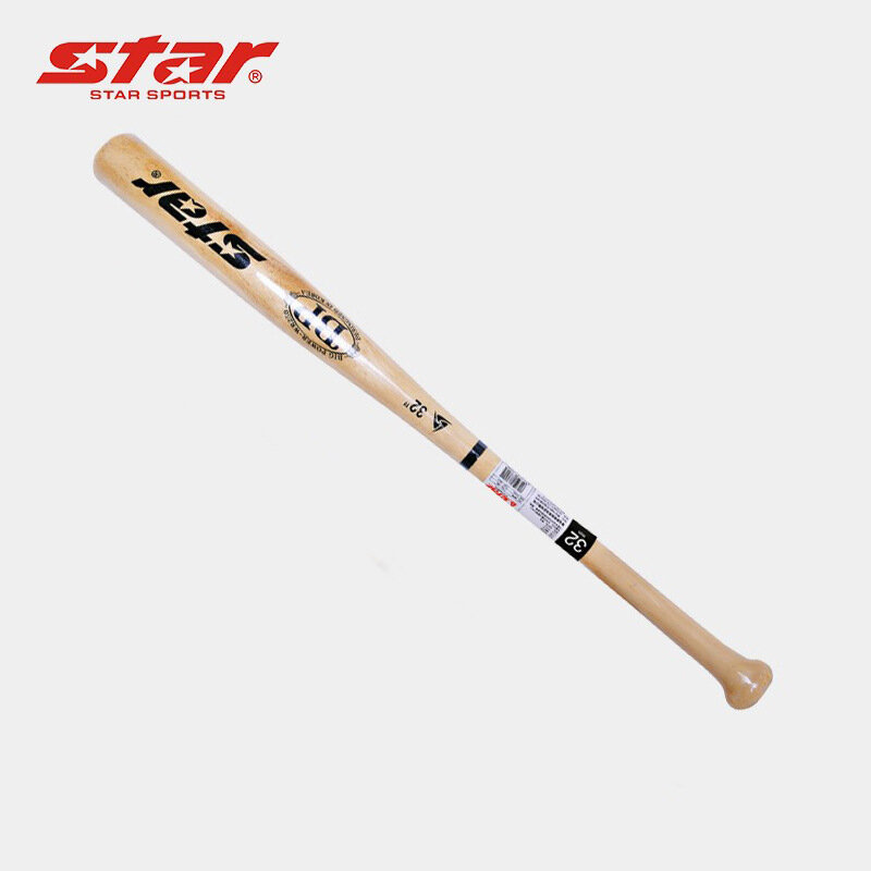 Бейсбольная бита Shida из массива дерева, утолщенная резиновая бита, автомобильная самооборона, натуральный цвет 28inch