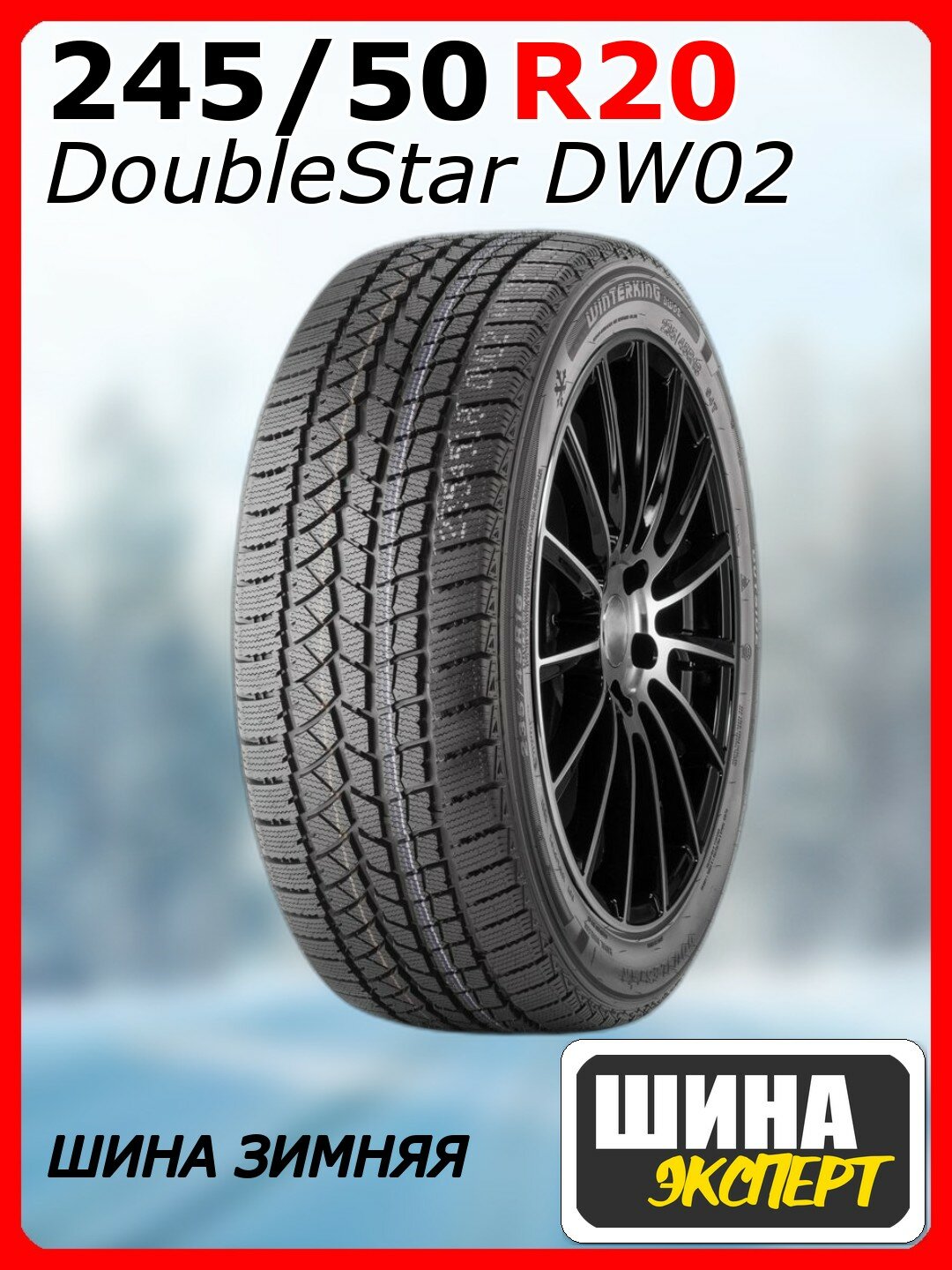 Шина зимняя нешипованная DoubleStar 245/50/20 T 102 DW02 для легковых автомобилей 1PN02455020E000002