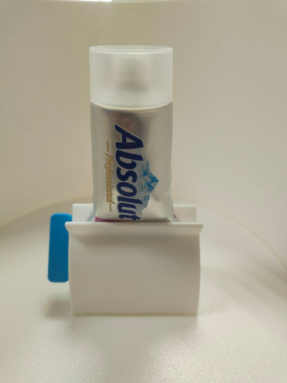 Дозатор для зубной пасты "Пресс", белый, пластик, отдельно стоящий