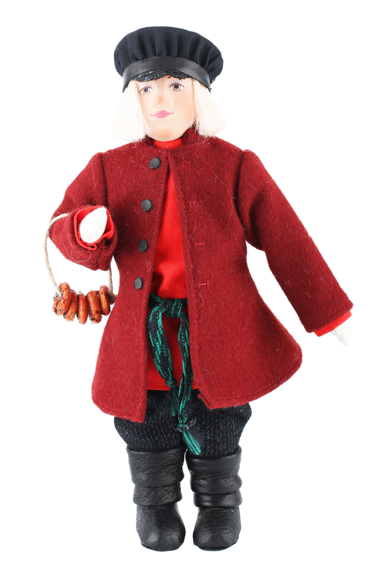 Кукла " Мальчик с баранками ", автор Г. Масленникова, фарфор