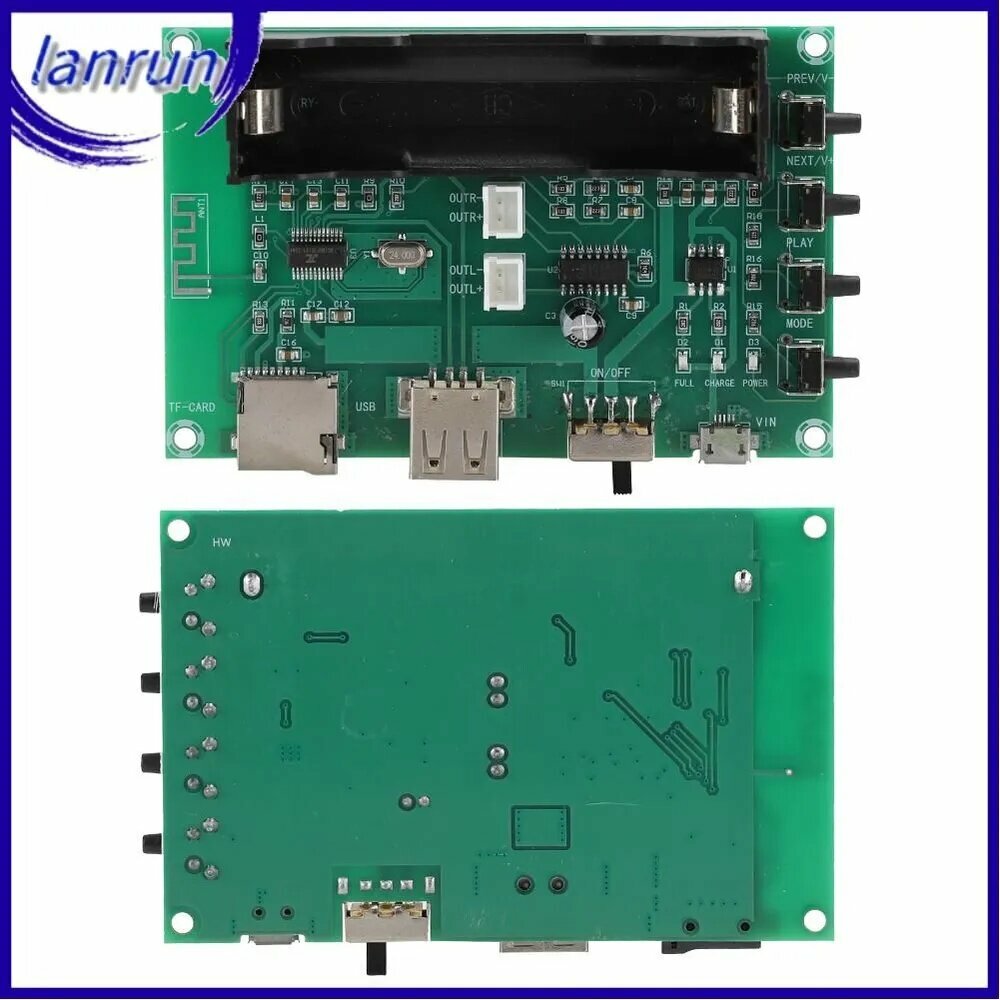Усилитель мощности, компактный, для портативных колонок