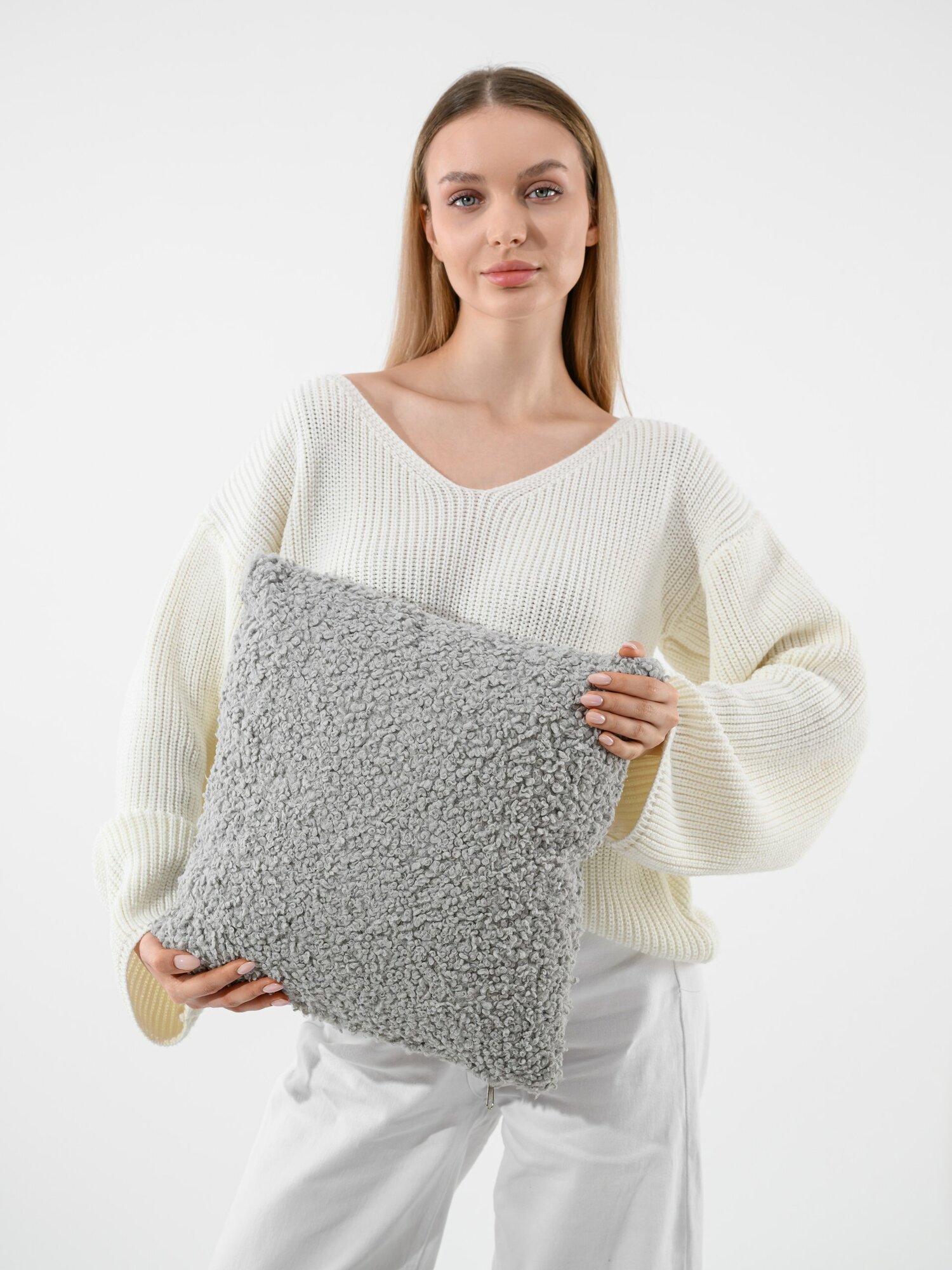 Подушка декоративная KamicoHome "Merino", съёмный чехол, 40х40 см