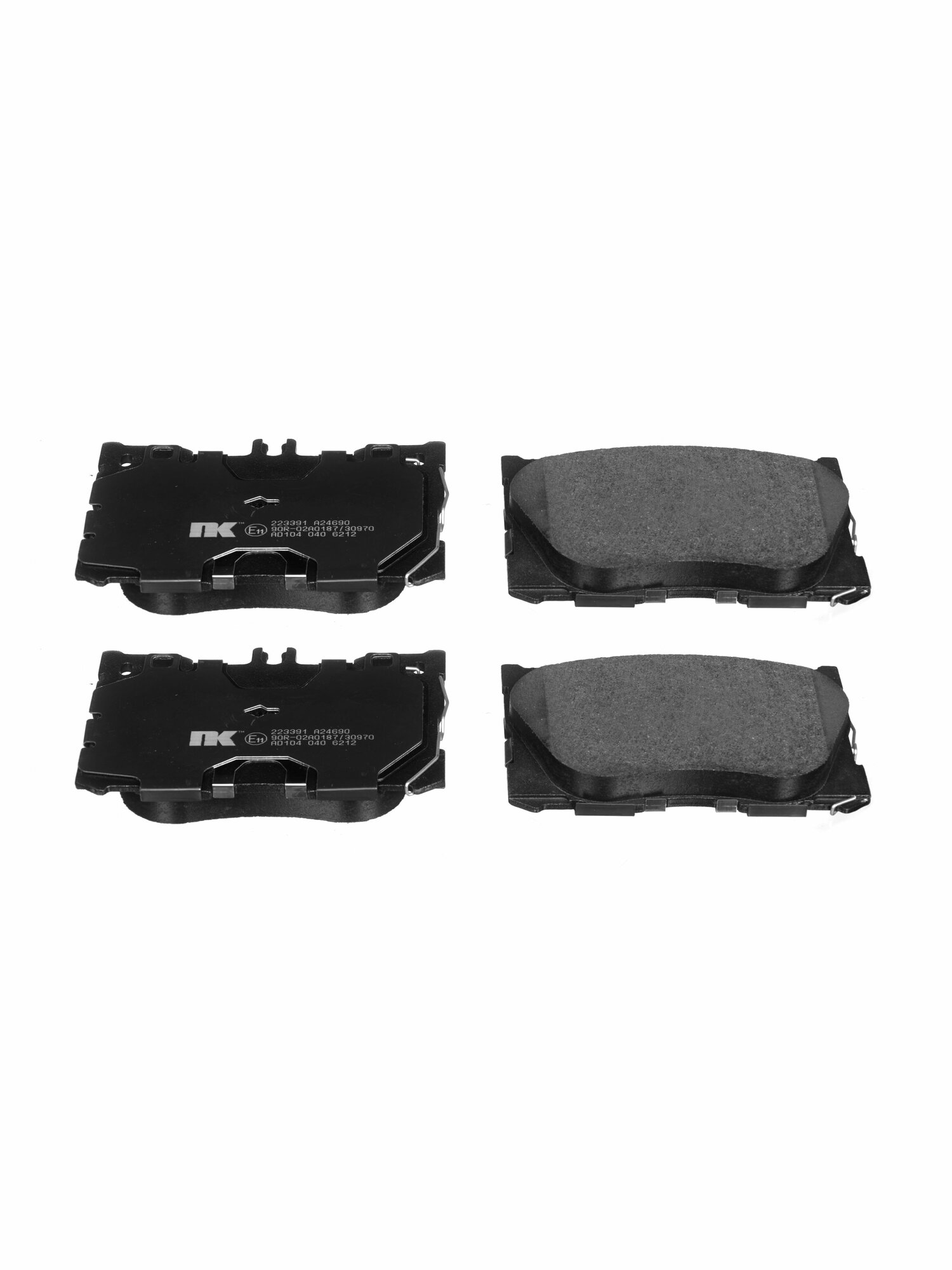 Колодки тормозные дисковые передние NK (223391)