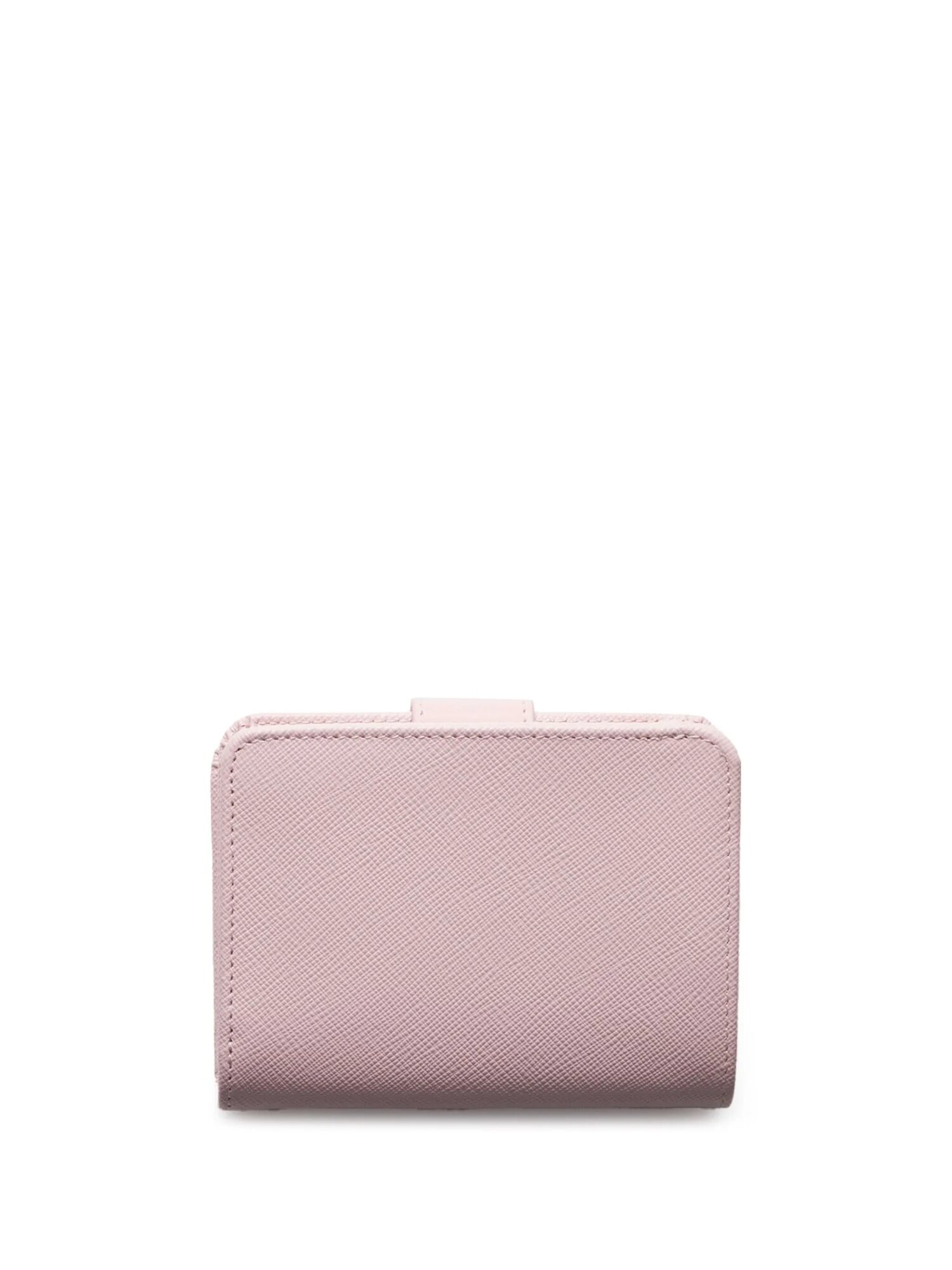 Кошелек Prada, фактура зернистая, темно-розовый — фото 1