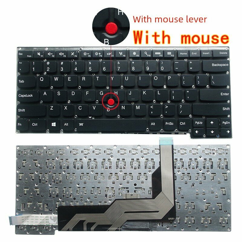 Заменяемая клавиатура для ноутбуков Lenovo ThinkPad S3/S431/S440, с клавишей мыши, совместимая с моделями S3-S440