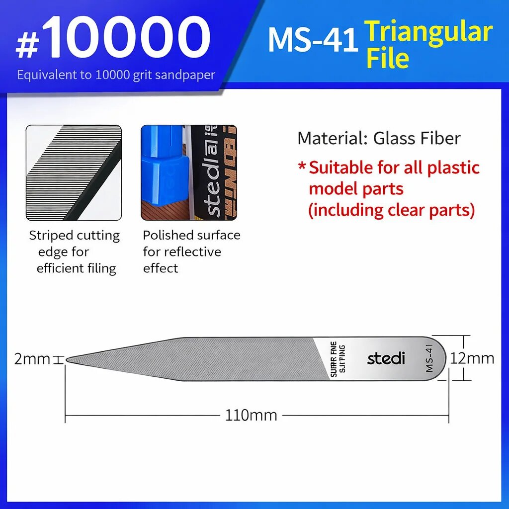 Stedi MS-41 Треугольный напильник #10000