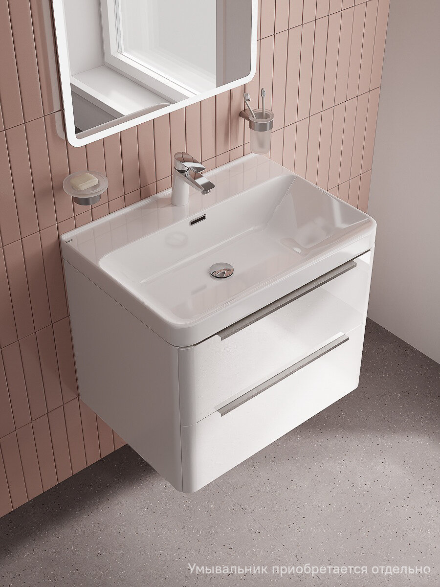 Тумба подвесная IDDIS Cloud X CLX70W0i95 70 см белый подходит умыв. 0177000i28