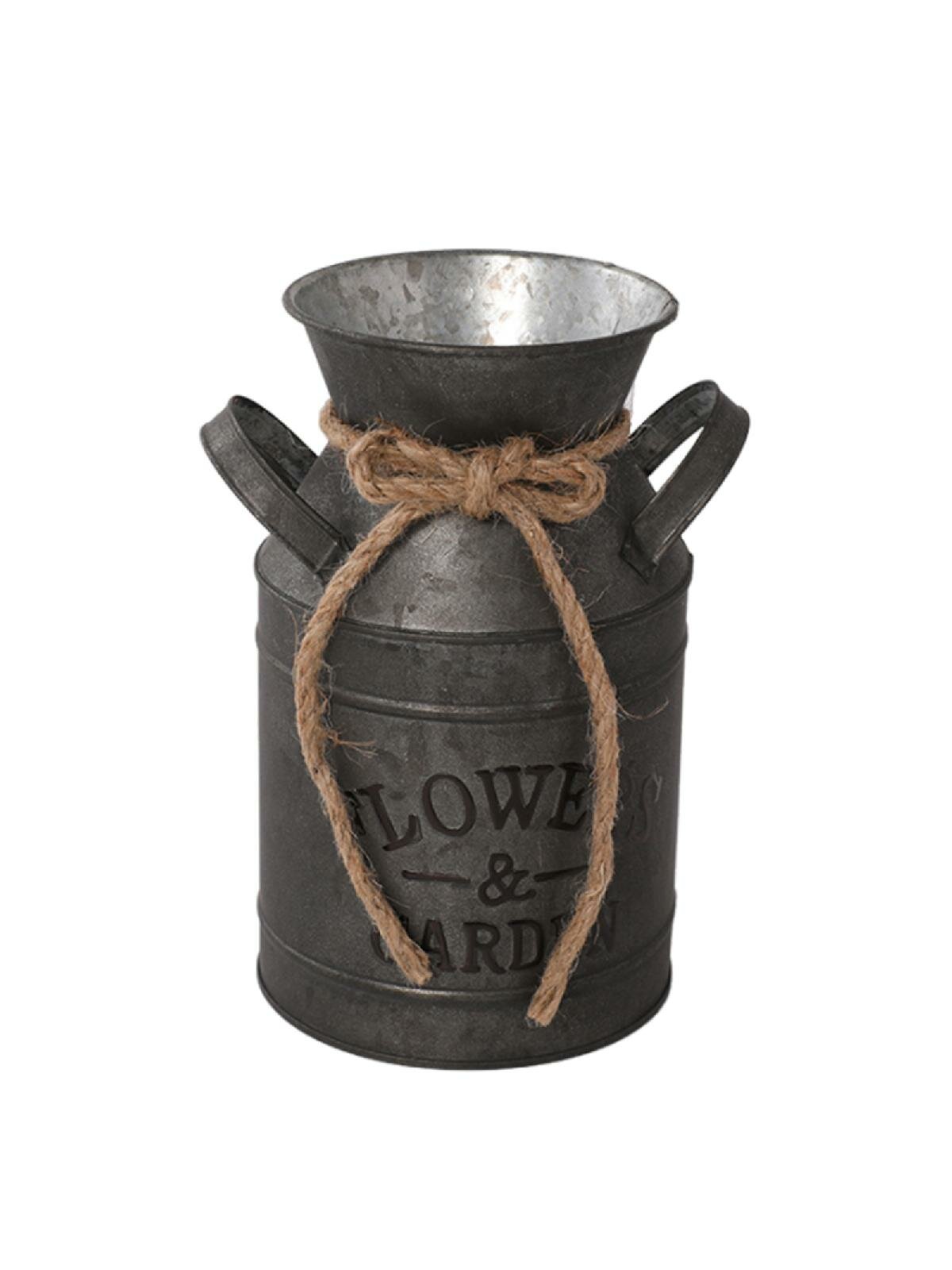 Металлическая банка для молока в деревенском стиле, деревенские примитивы, украшение домашнего сада