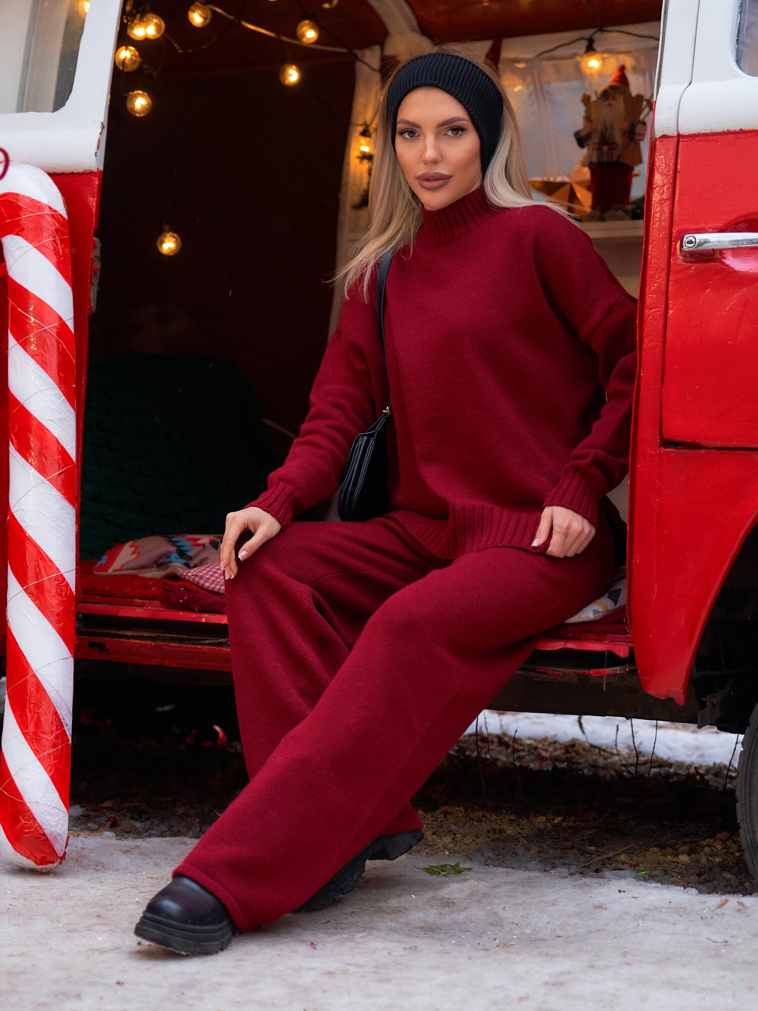 Свитер размер 40-44, , Maroon — фото 1