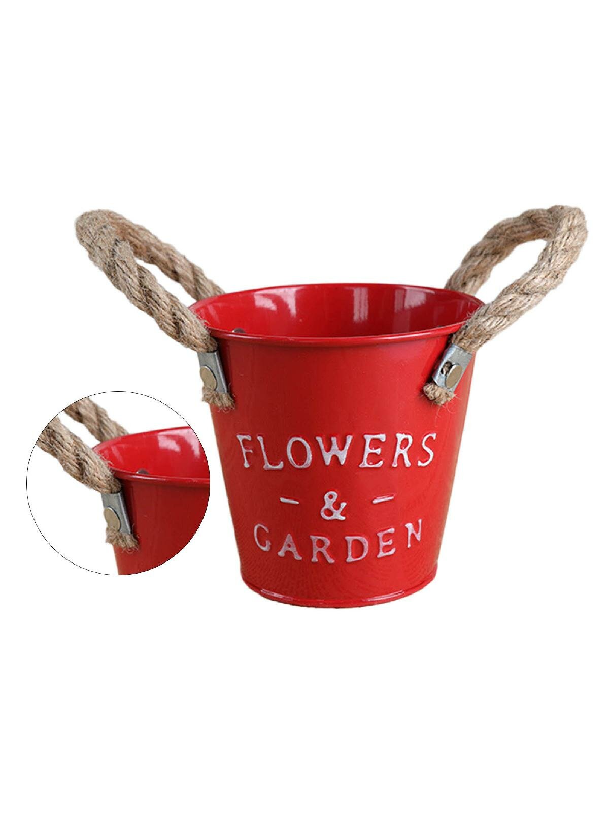 Мини Металлические ведра Жестяное ведерко Декоративные ведра с ручкой для растений