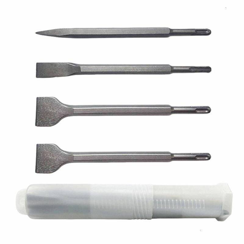 Долото с круглым хвостовиком SDS-Набор из четырех частей типа A