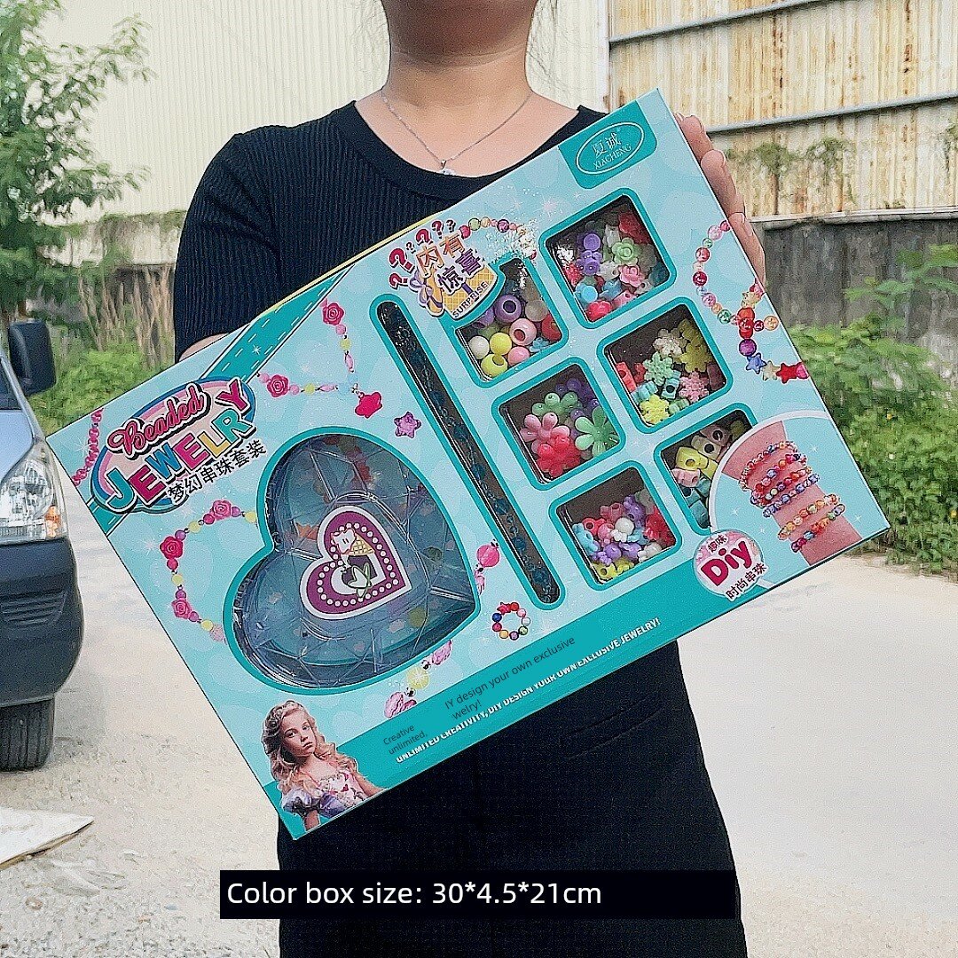 Набор для творчества: браслет из бисера, сумочка принцессы, аксессуары для ролевых игр, детские игрушки, подарок для