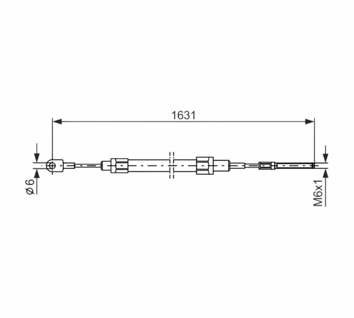 Трос тормозной BOSCH 1987477067 BMW