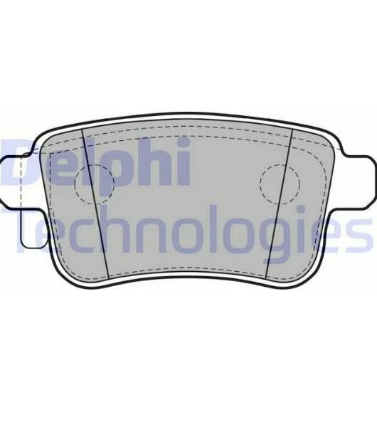 Колодки тормозные DELPHI LP2126 задние RENAULT Kangoo 1.5 D, 1.6 08-