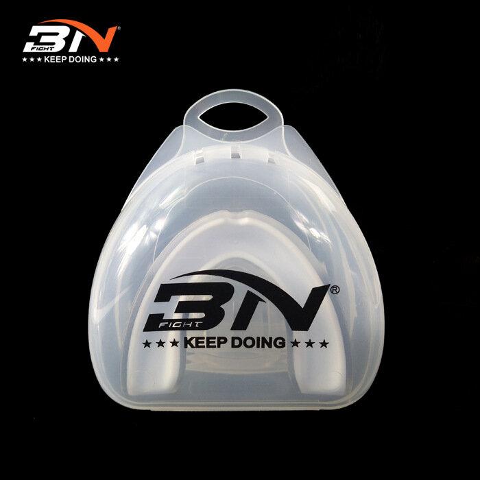 Трансграничные BN взрослые дети односторонние спортивные капы бокс Санда тхэквондо бой регби брекеты Белый_Взрослые L