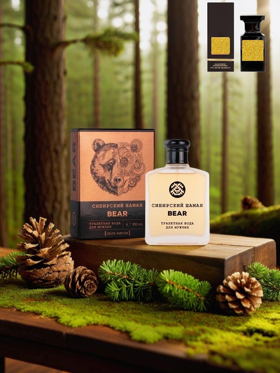 Delta parfum (Vinci). Туалетная вода мужская "Сибирский Шаман Bear", 100мл.