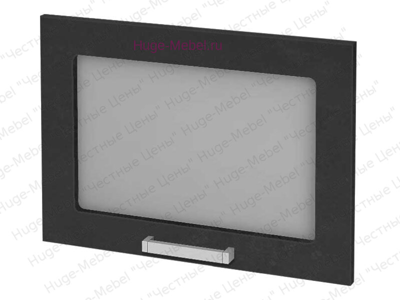 Кухонный фасад Ф-86 бетон графит (Бетон) Huge Mebel . Ширина 596 Высота 354. Кухонные фасады