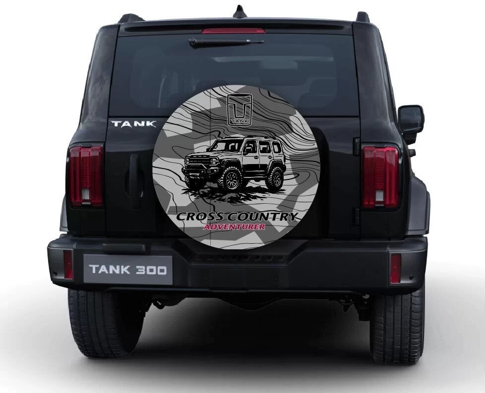 Чехол на колесо Tank 300 2020–н. в. 33" с отверстием для камеры "Cross Country Adventurer Tank"