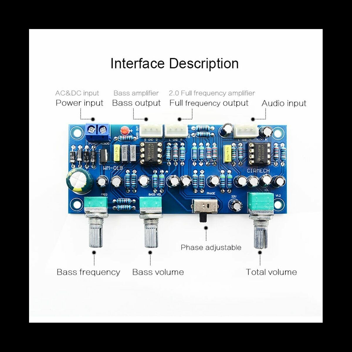 2X 2.1-Канальный Сабвуферный Предусилитель, плата Усилителя, Фильтр нижних частот, Предусилитель (готовый продукт)