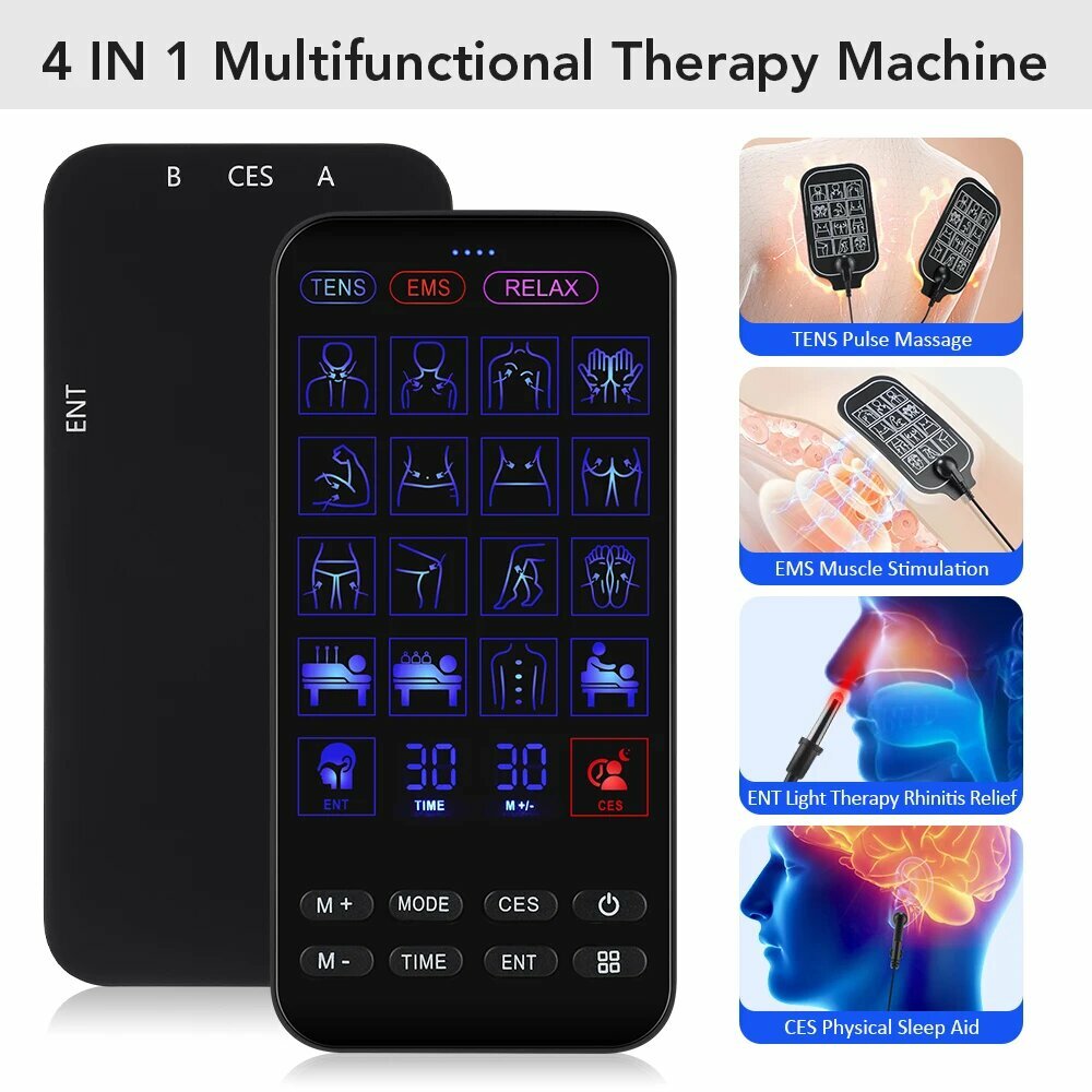 Электрический миостимулятор EMS TENS для всего тела 4 in 1 TES EMS Unit
