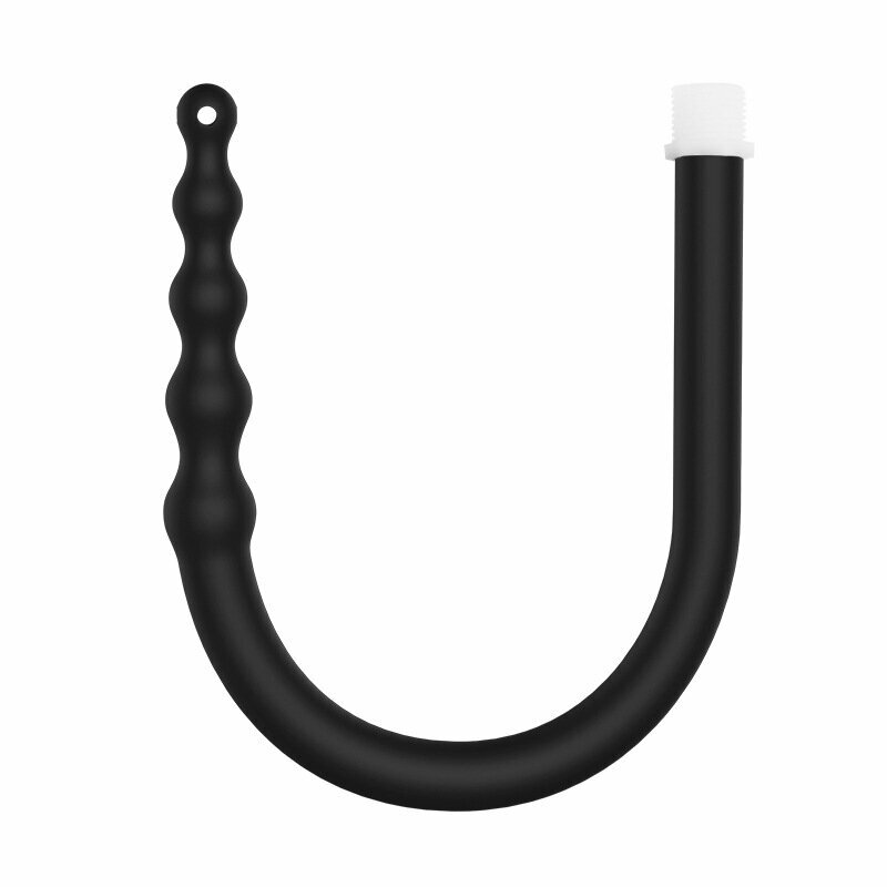 Анальный ирригатор с 4 отверстиями, удлинённый силиконовый очиститель для анальных отверстий, устройство для клизм, секс-игрушка для очищения и расширения ануса.